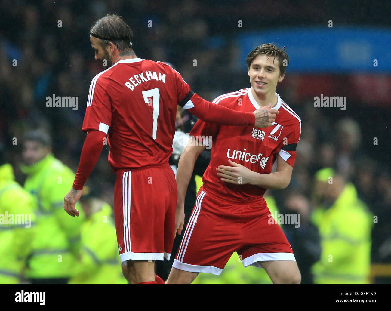 Football charity match soccer mid length half top hi-res stock ...