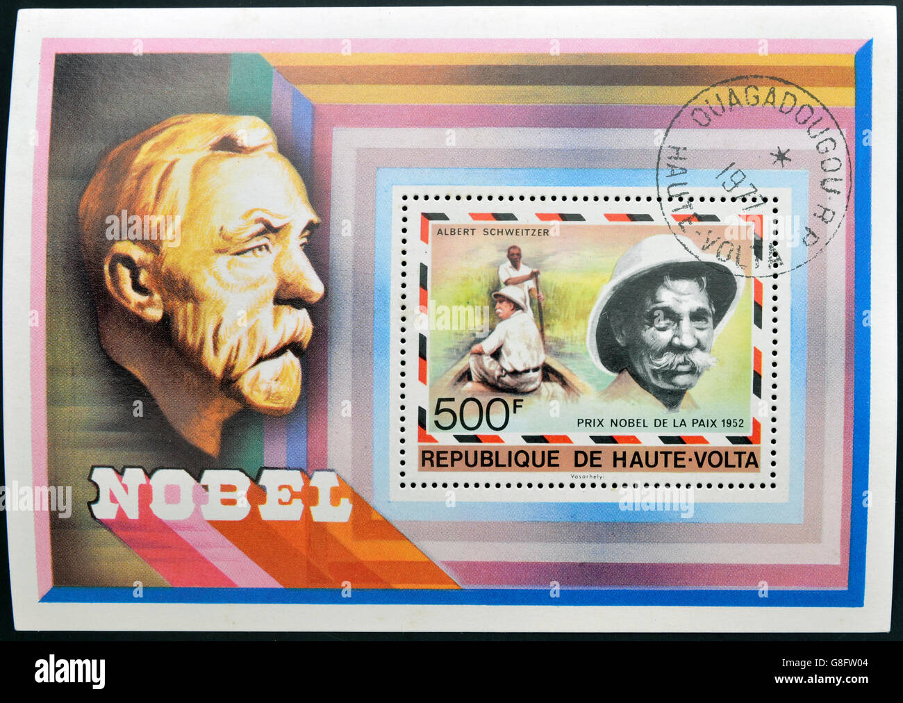 REPUBLIC OF UPPER VOLTA, BURKINA FASO - CIRCA 1977: A stamp printed in ...