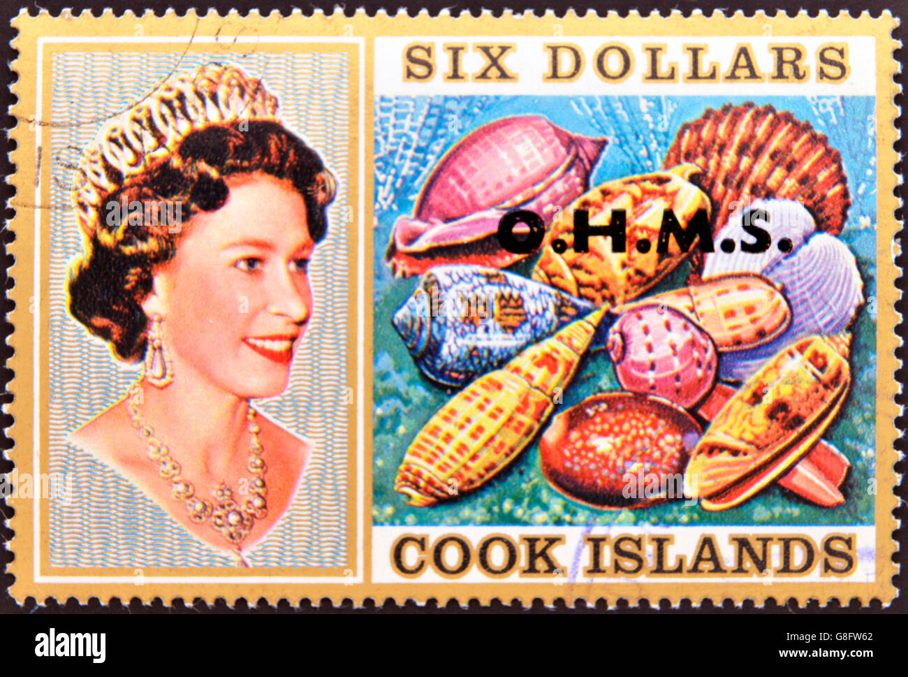COOK ISLANDS - CIRCA 1974 : Stamp printed in Cook Islands shows ...
