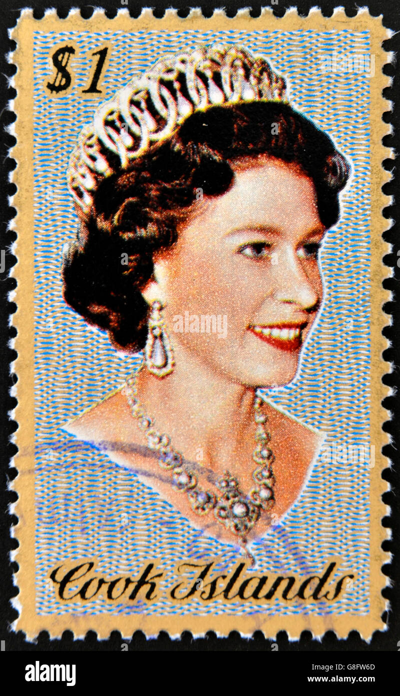 COOK ISLANDS - CIRCA 1974 : Stamp printed in Cook Islands shows ...