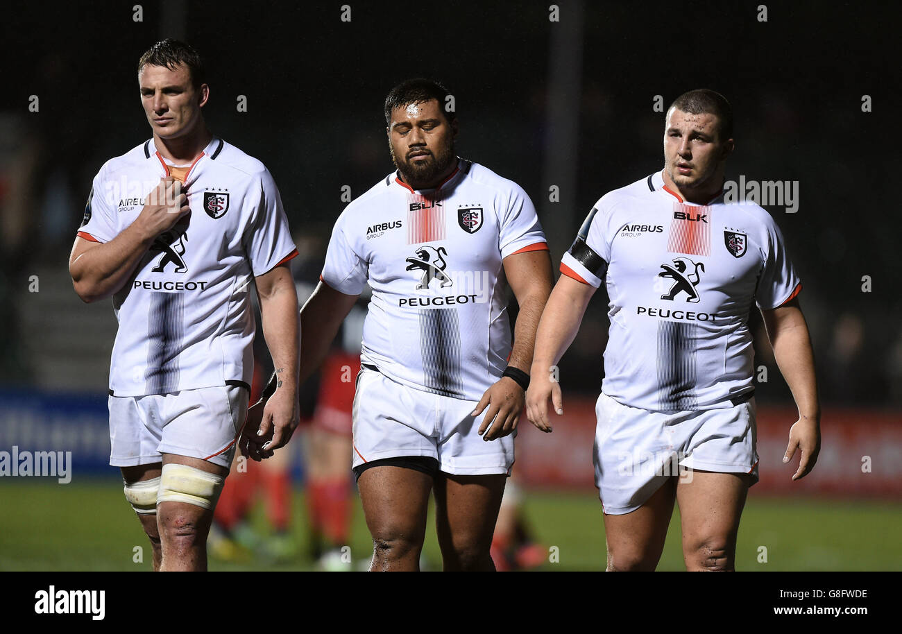 Toulouse's Louis Picamoles (left), Christopher Tolofua and Dorian ...