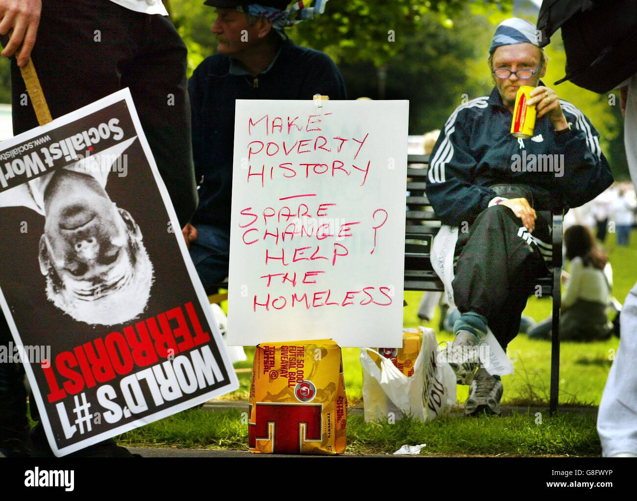 G8 summit protest edinburgh hi-res stock photography and images - Alamy