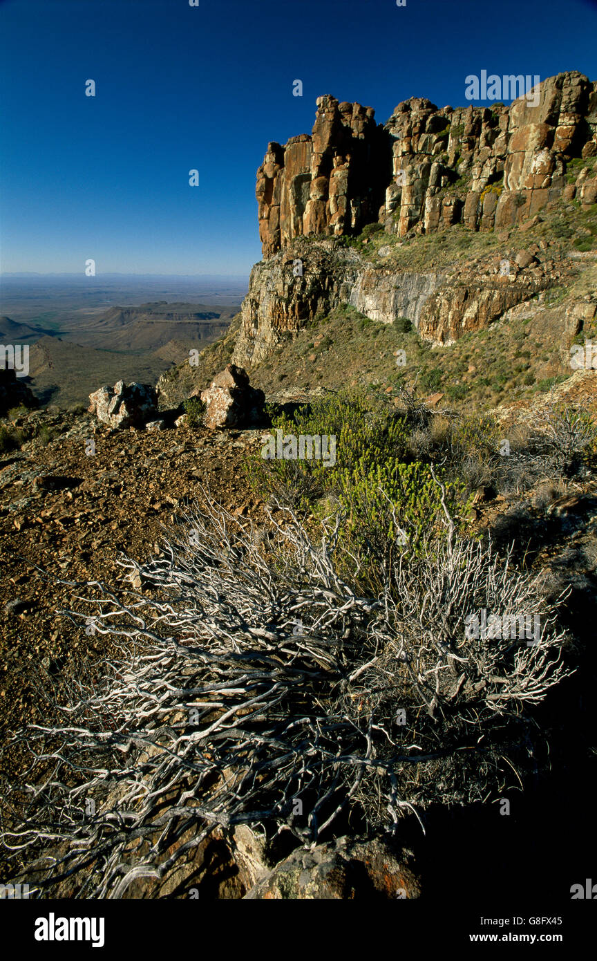 Cliff scene, Karoo, South Africa Stock Photo - Alamy