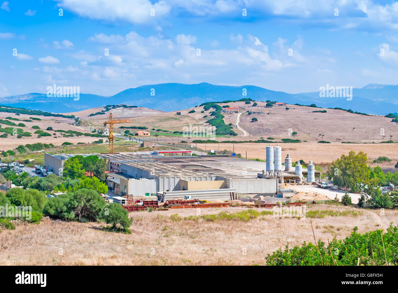 industrial factory in the countryside Stock Photo - Alamy