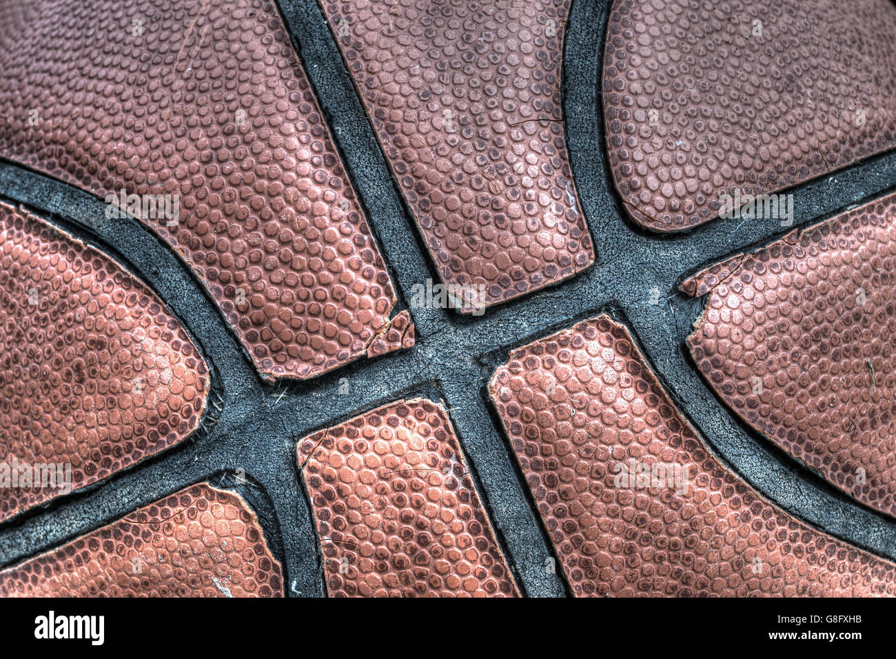 close up of a shabby basketball in hdr tone mapping Stock Photo - Alamy