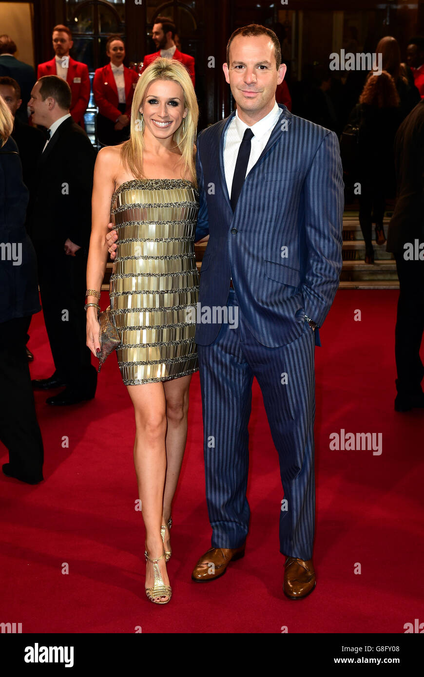 Martin Lewis and wife Lara Lewington attending the ITV Gala at the ...