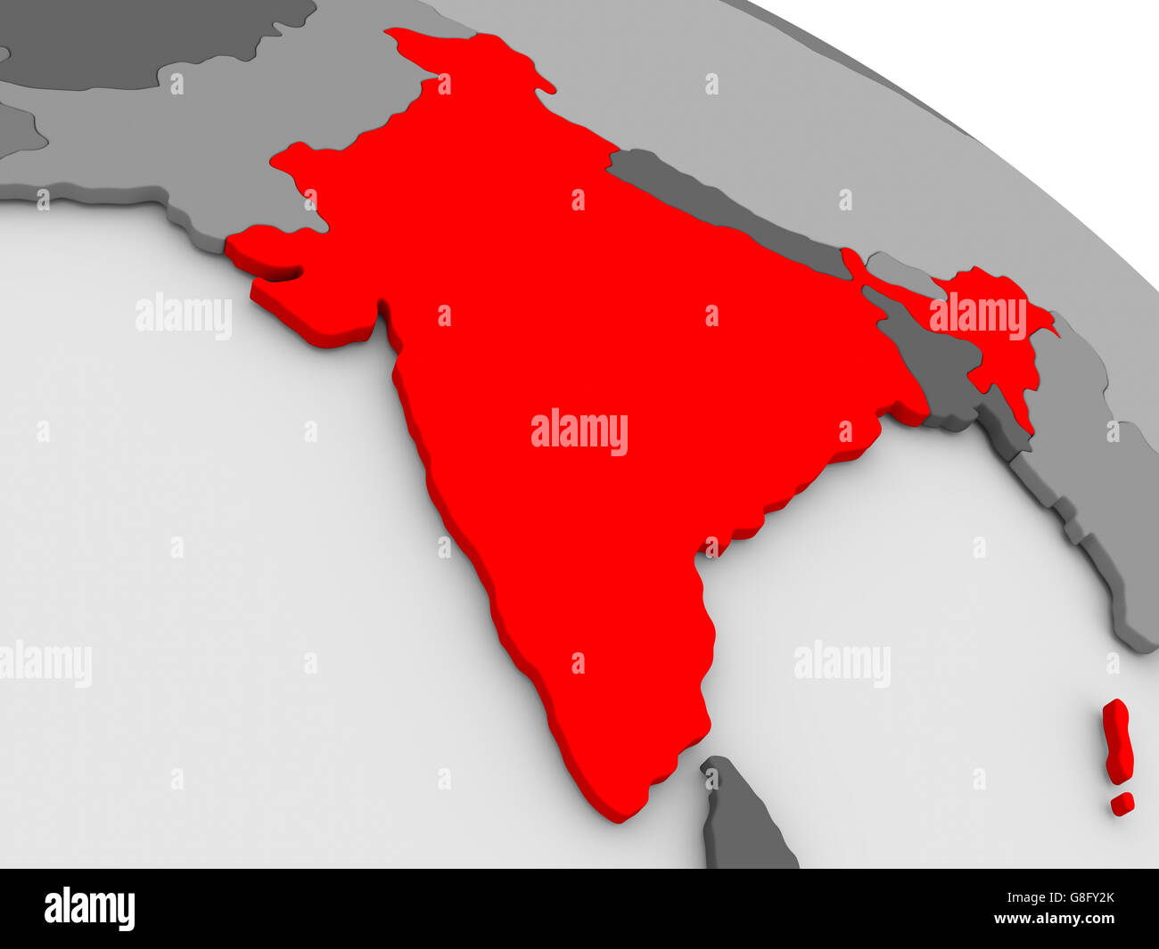 India Map Red