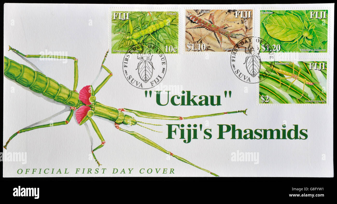 FIJI - CIRCA 2006: A postcard printed in Fiji dedicated to fiji´s ...