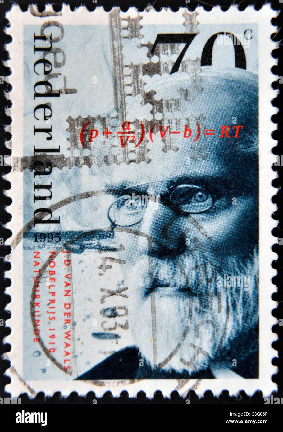 HOLLAND - CIRCA 1993: a stamp printed in the Netherlands shows J. D ...