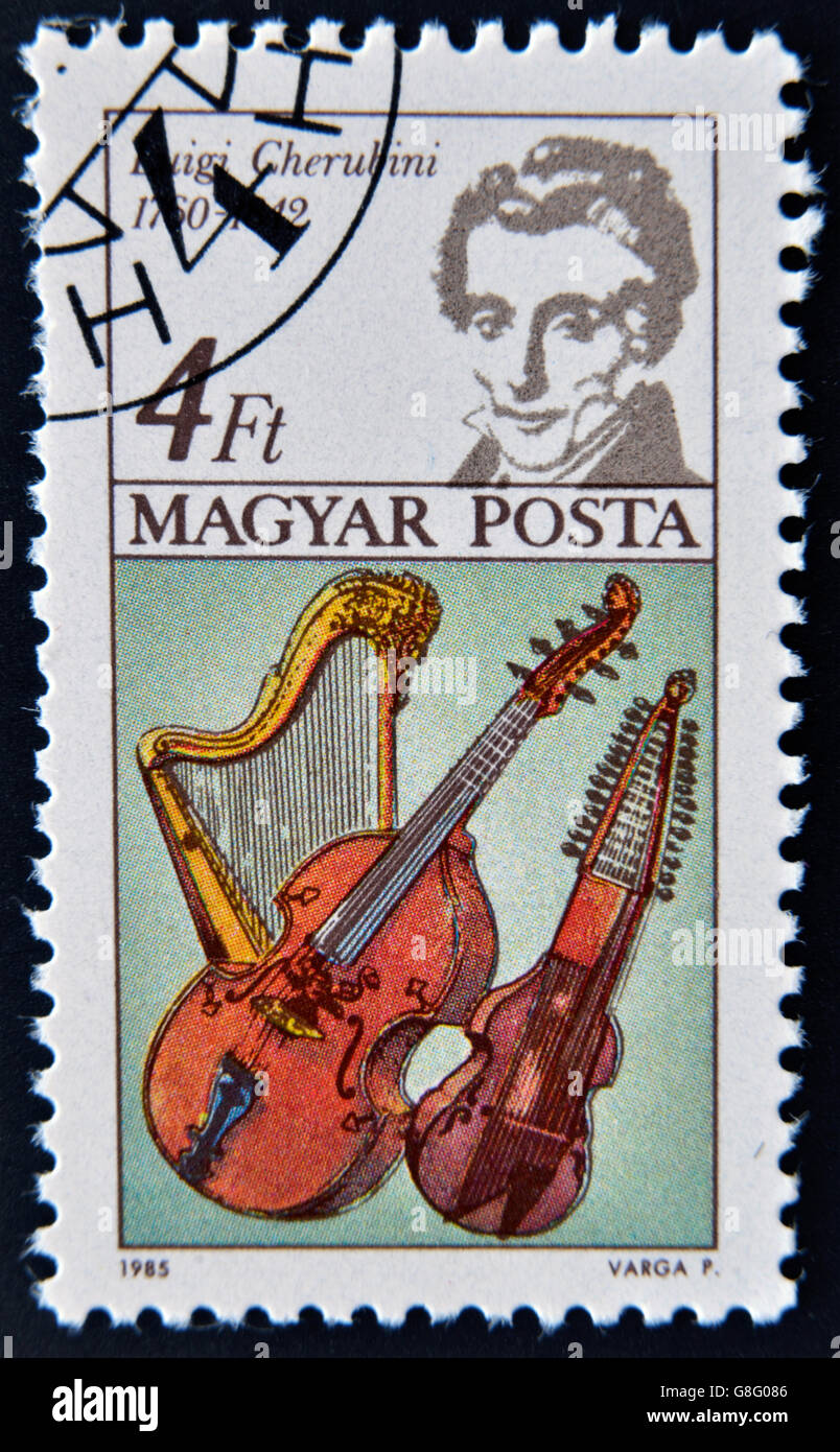 Bass viol baryton stamp hi-res stock photography and images - Alamy