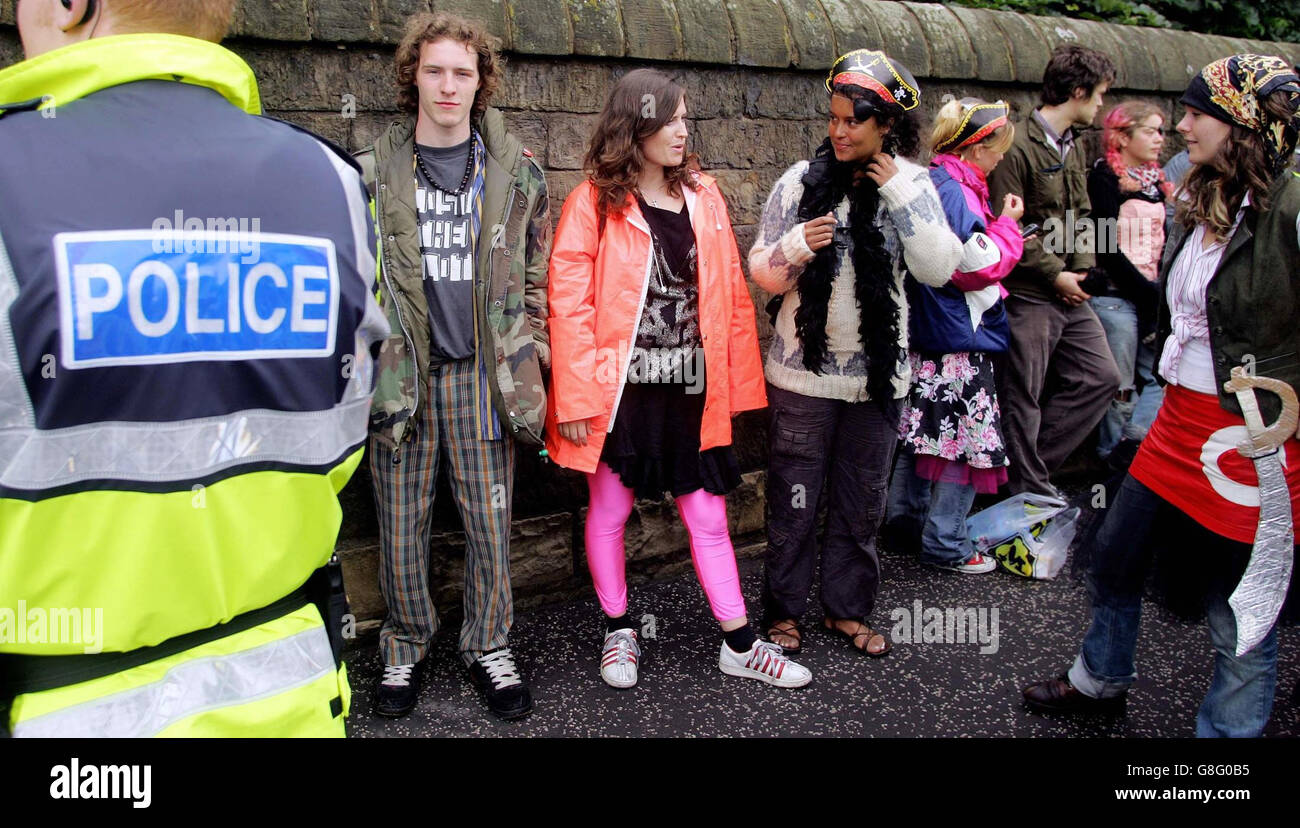 G8 Summit Protest Stock Photo - Alamy