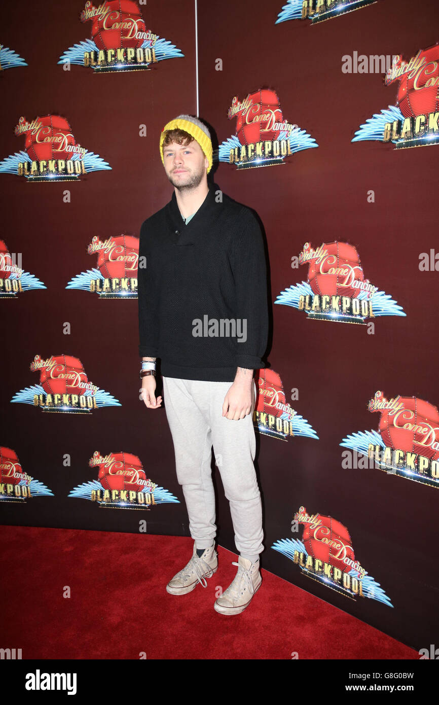 Jay McGuiness arrives at the Tower Ballroom in Blackpool, ahead of ...