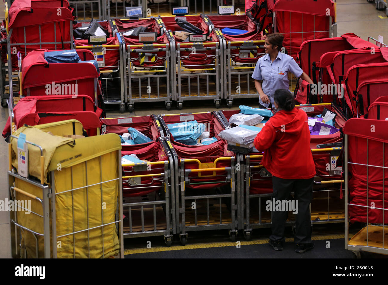A general view of the Royal Mail's South Midlands Mail Centre ...