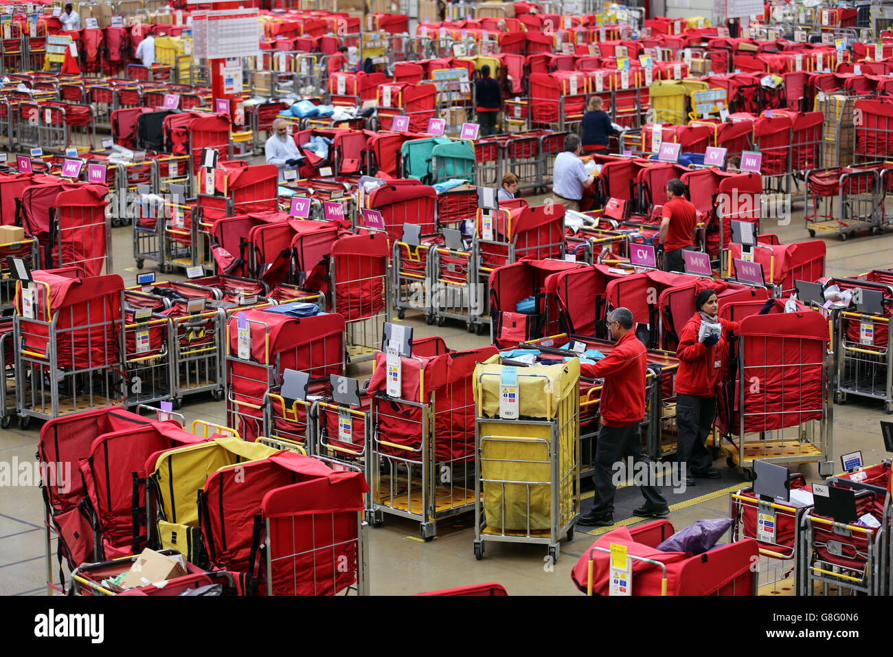 A general view of the Royal Mail's South Midlands Mail Centre ...
