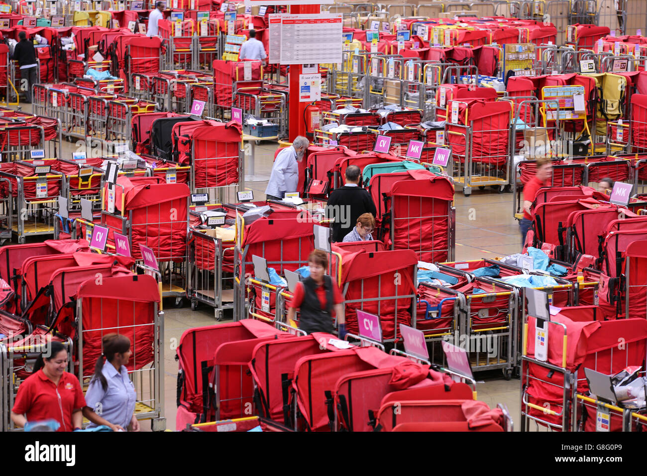A general view of the Royal Mail's South Midlands Mail Centre ...