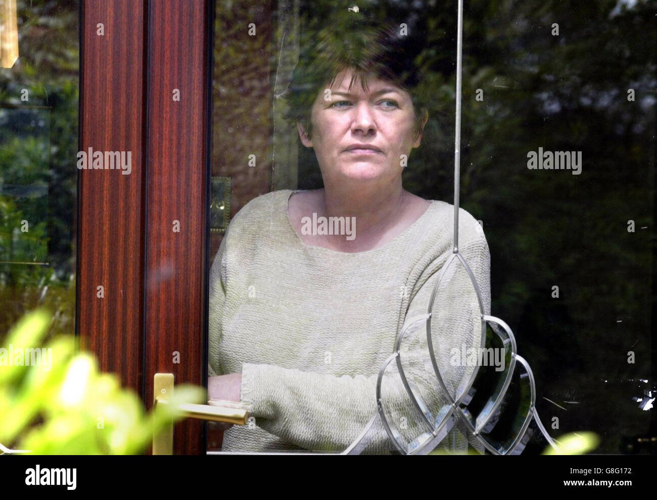 Paula McCartney, sister of murder victim Robert McCartney, at the front ...