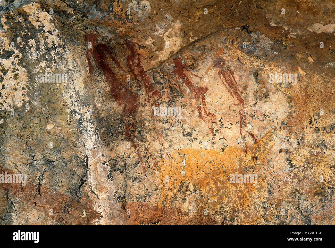San bushmen cave rock art paintings, Kingdom of Mapungubwe, Limpopo ...