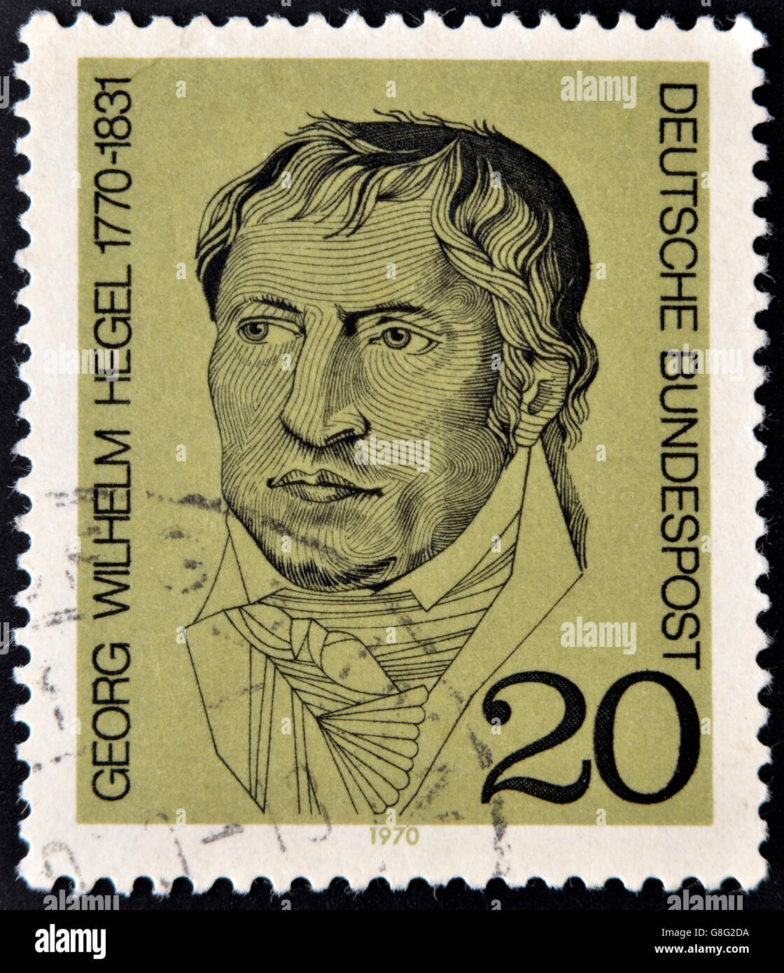 Georg wilhelm friedrich hegel portrait german philosopher hi-res stock ...