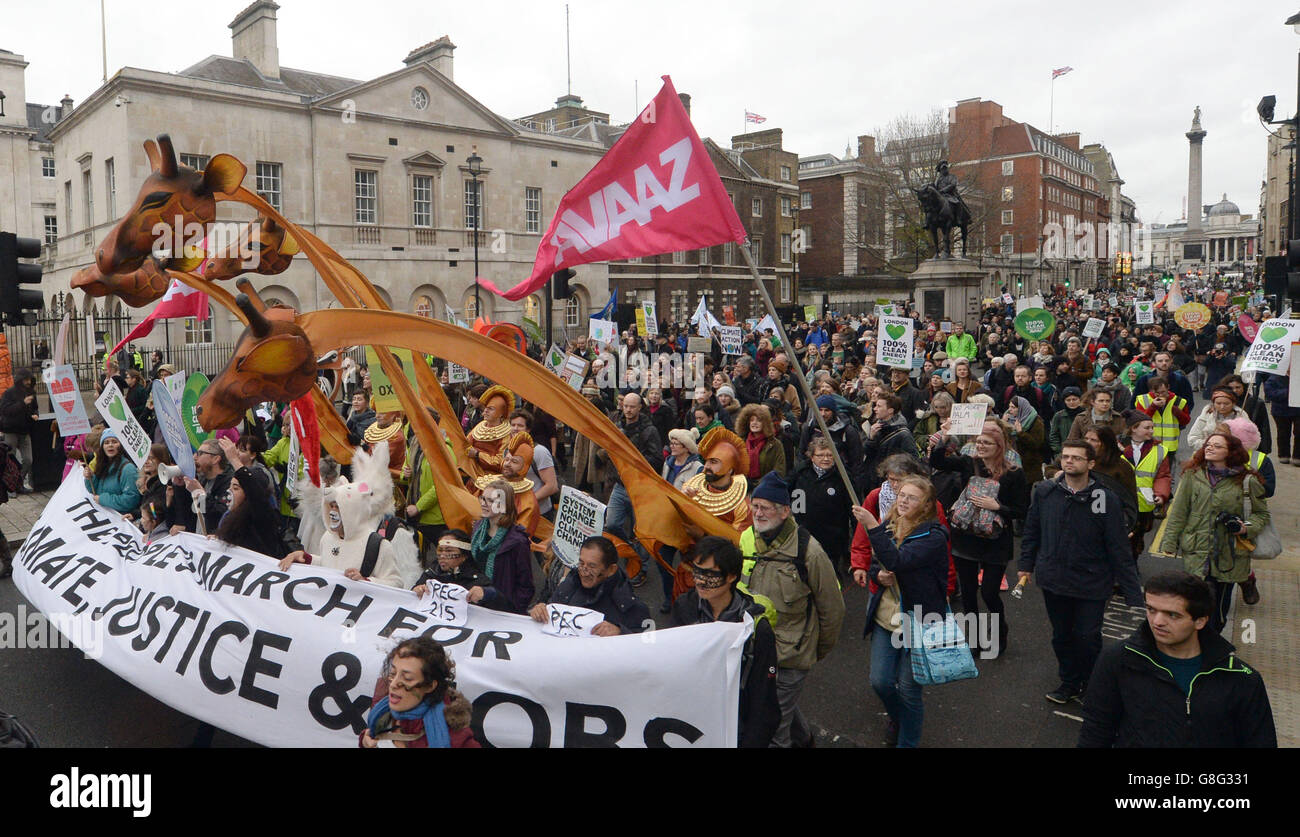 Climate March - London Stock Photo - Alamy