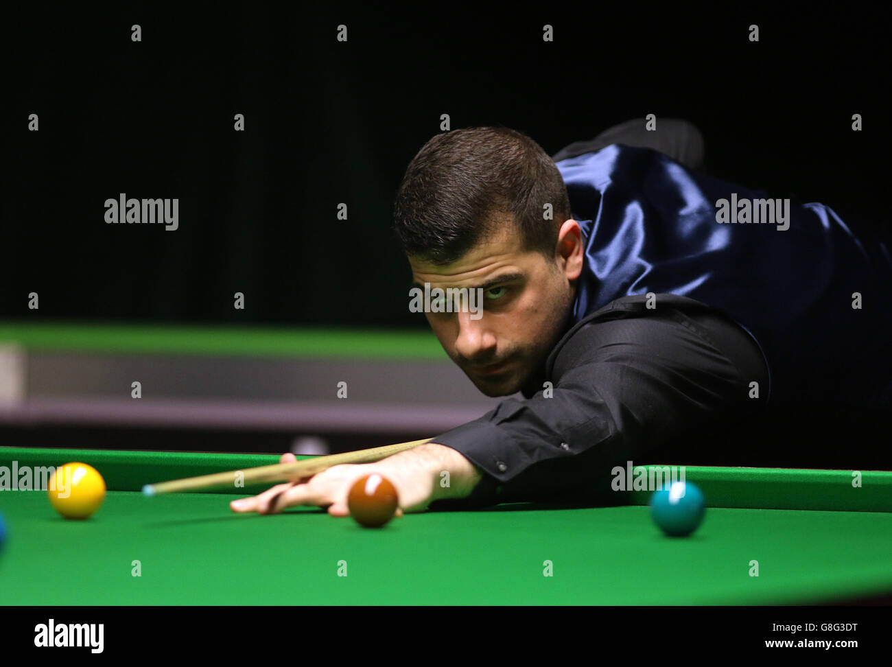 Michael Georgiou of London during day five of the 2015 Betway UK ...