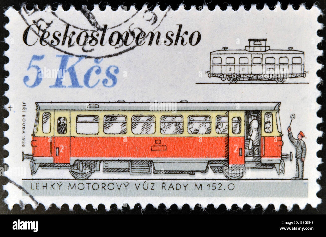 CZECHOSLOVAKIA - CIRCA 1986: A stamp printed in Czechoslovakia shows ...