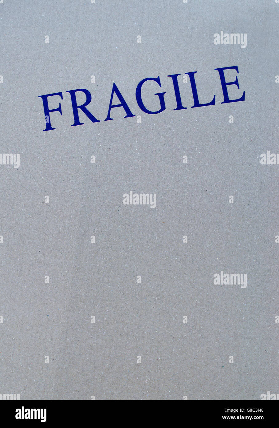 fragile written on a cardboard Stock Photo - Alamy