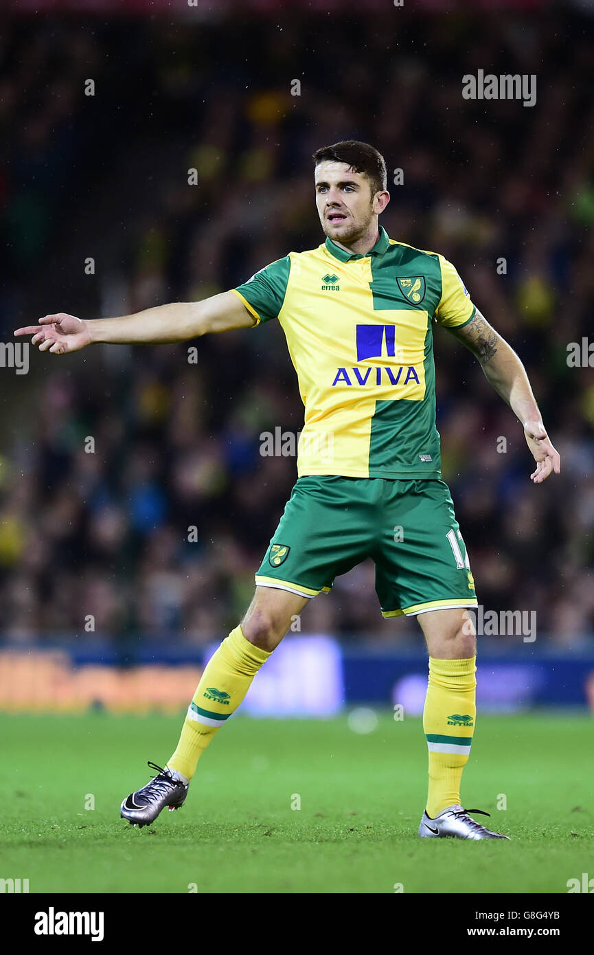 Norwich City's Robbie Brady during the Barclays Premier League match at ...