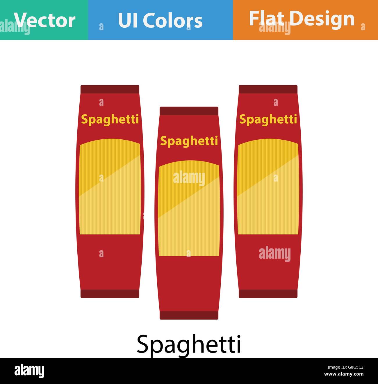 Pack of spaghetti Stock Vector Images - Alamy