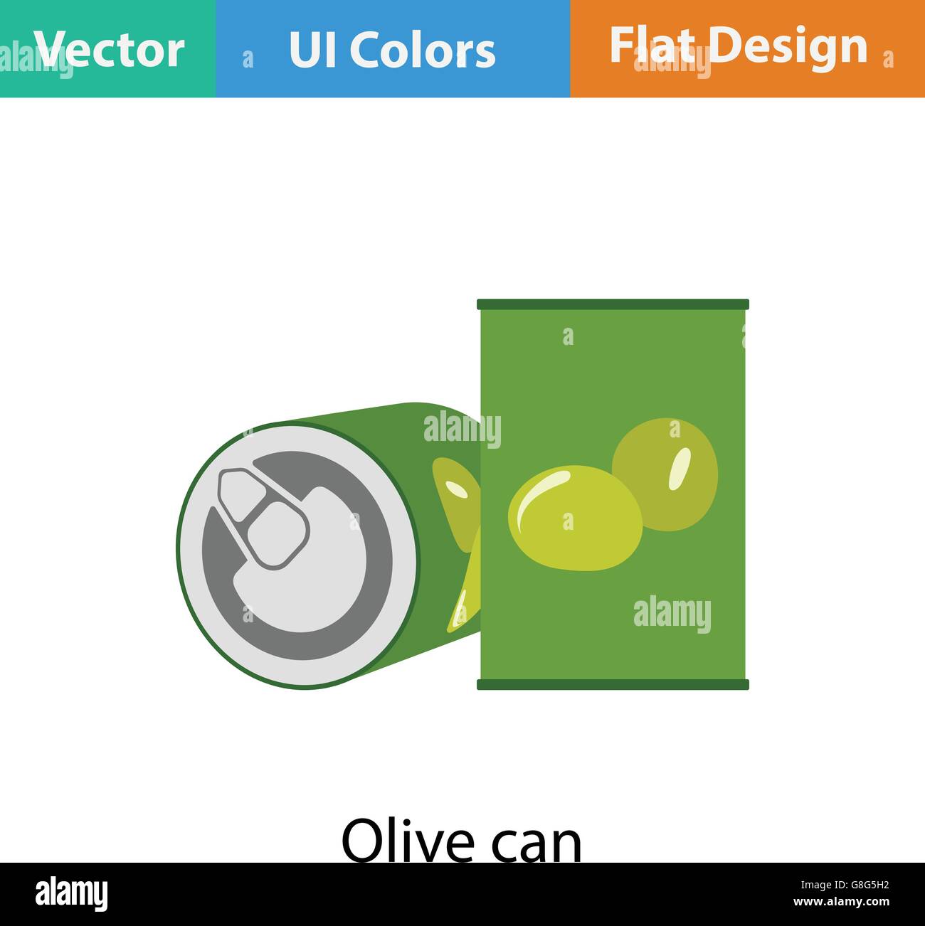 Olive can icon hi-res stock photography and images - Alamy