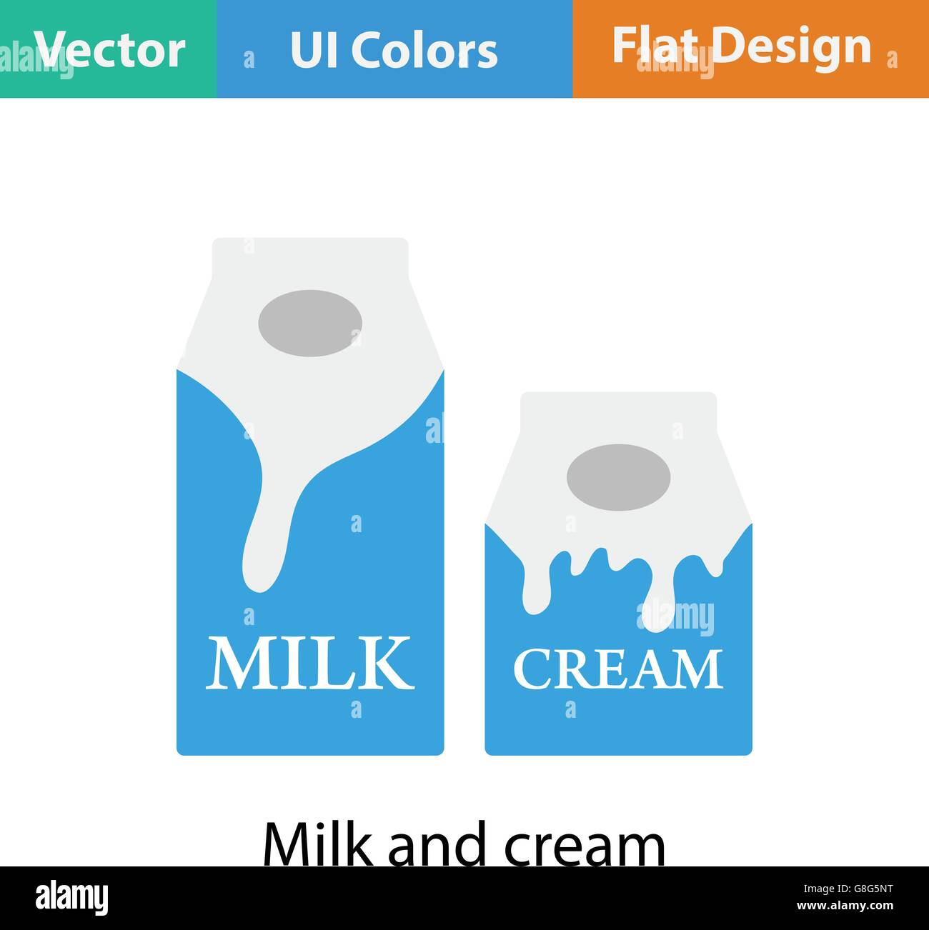 Pouring milk carton Stock Vector Images - Alamy