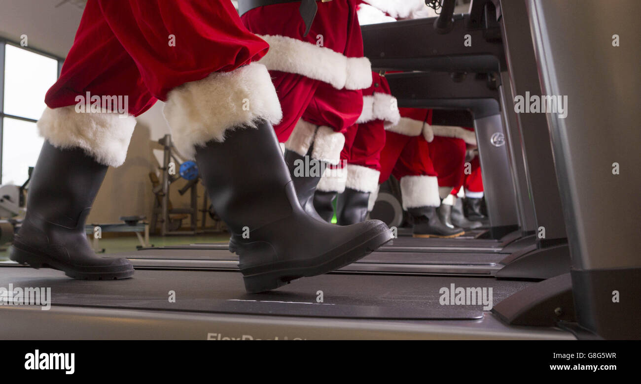 as they attend a special Santa Boot Camp at the new David Lloyd Club ...