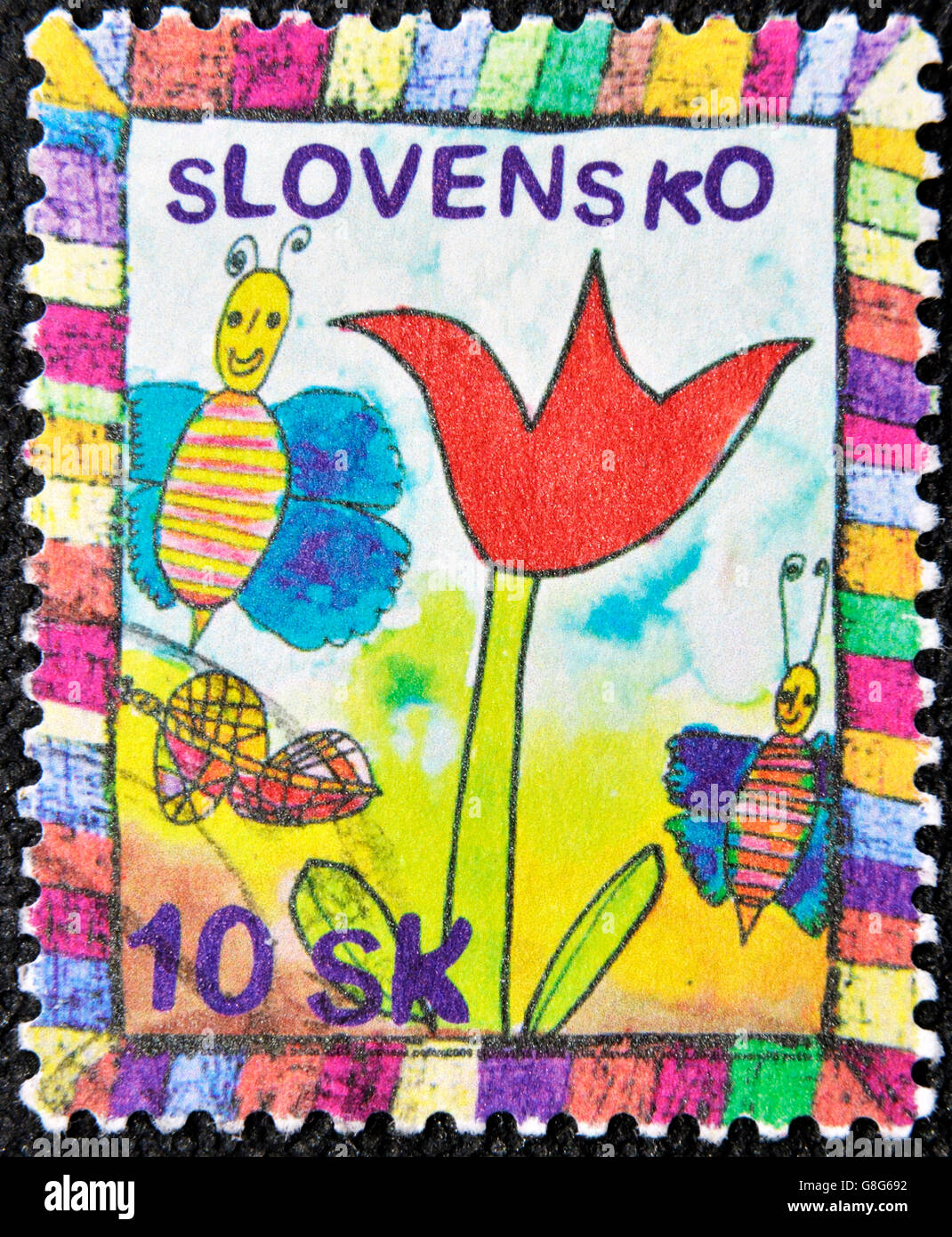 SLOVAKIA - CIRCA 2006: A stamp printed in Slovakia dedicated to ...