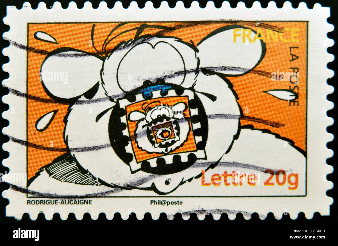 FRANCE - CIRCA 2006: A stamp printed in France shows Cubitus, fictional ...