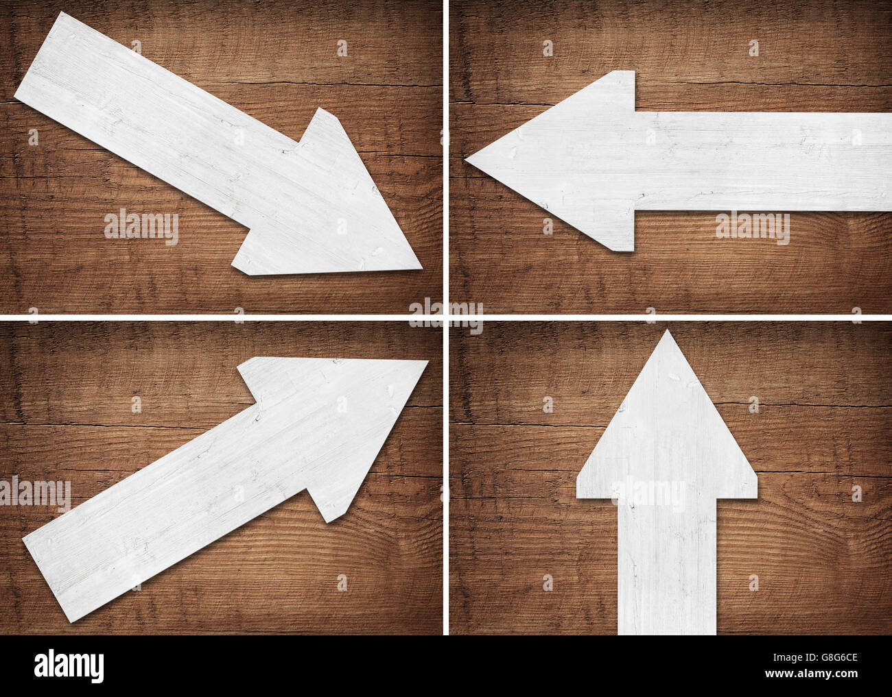 White arrow symbol hi-res stock photography and images - Alamy