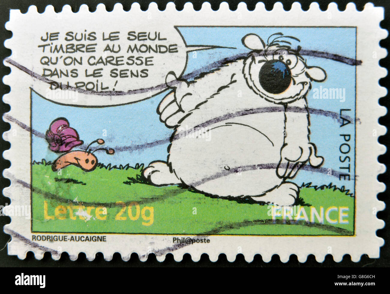 FRANCE - CIRCA 2006: A stamp printed in France shows Cubitus, fictional ...
