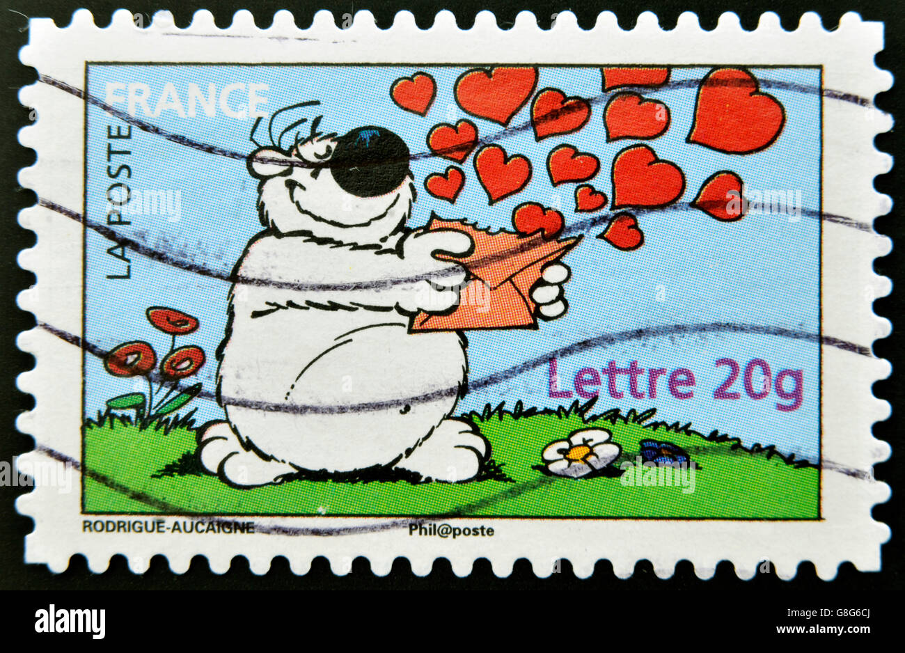 FRANCE - CIRCA 2006: A stamp printed in France shows Cubitus, fictional ...