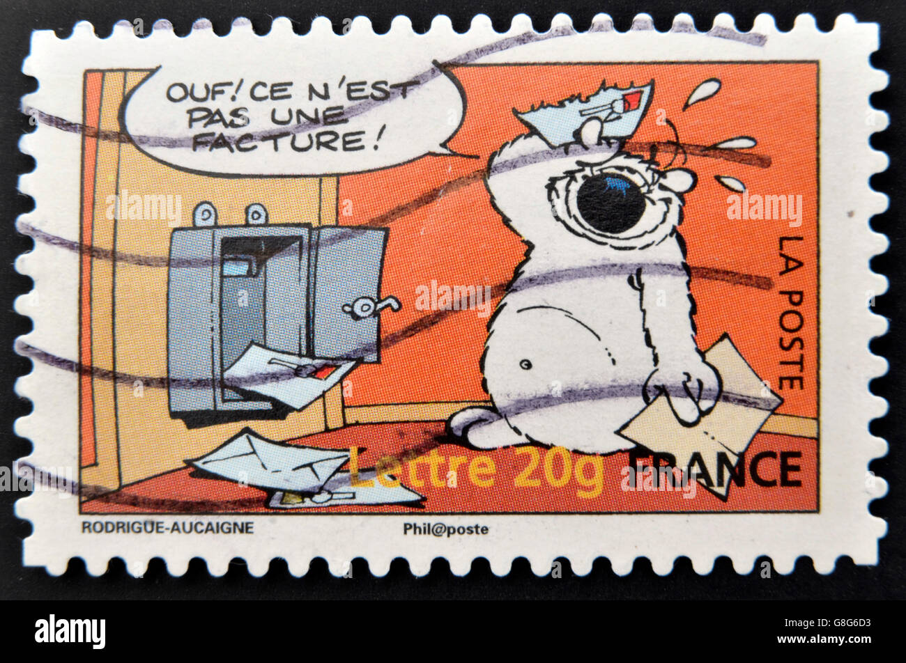 FRANCE - CIRCA 2006: A stamp printed in France shows Cubitus, fictional ...
