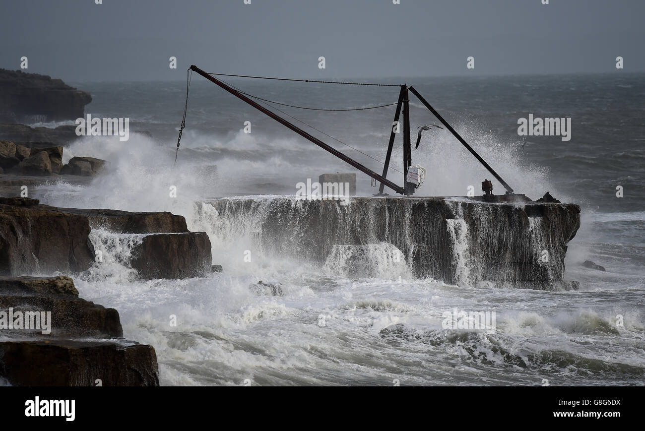 Gale force winds making way heavy rain hi-res stock photography and ...