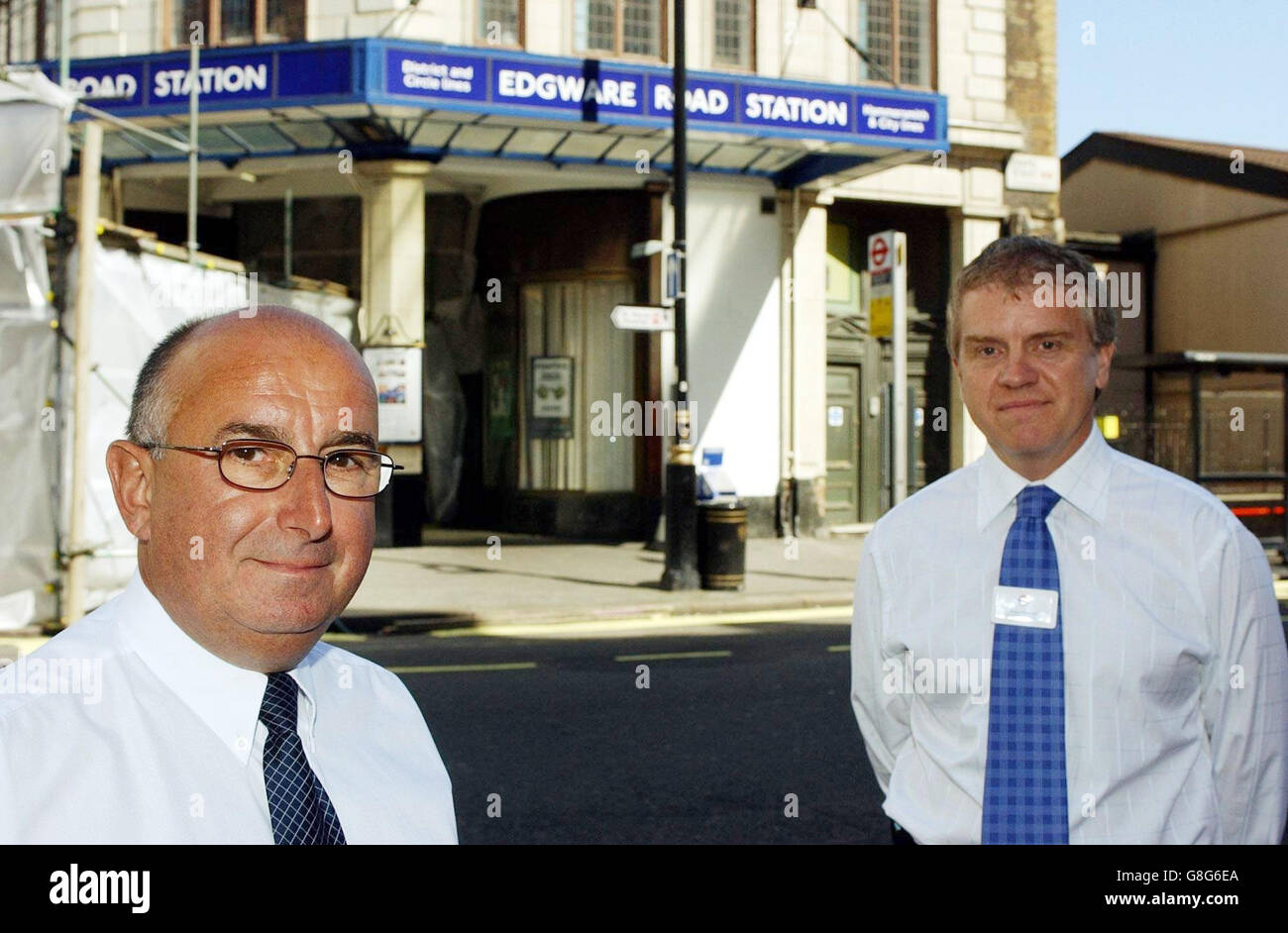 Edgware Road tube station Duty Station Manager Del Penberthy (left) and ...