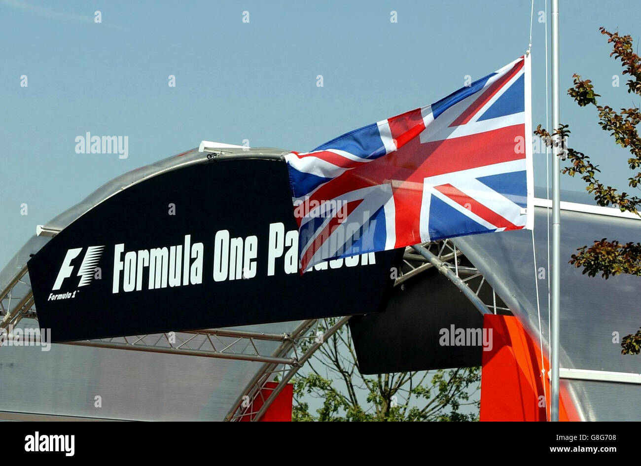 F1 paddock entrance hi-res stock photography and images - Alamy