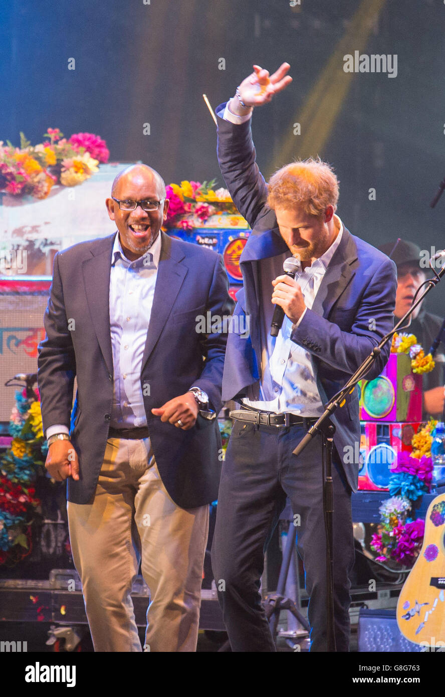 Prince Harry (right) with Sentebale charity co-founder Prince Seeiso of ...