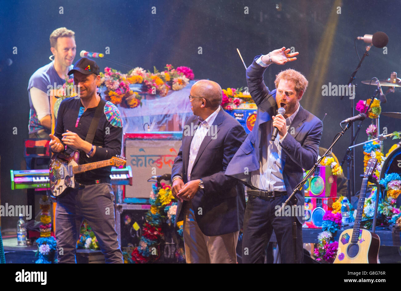 Prince Harry (right) with Sentebale charity co-founder Prince Seeiso of ...