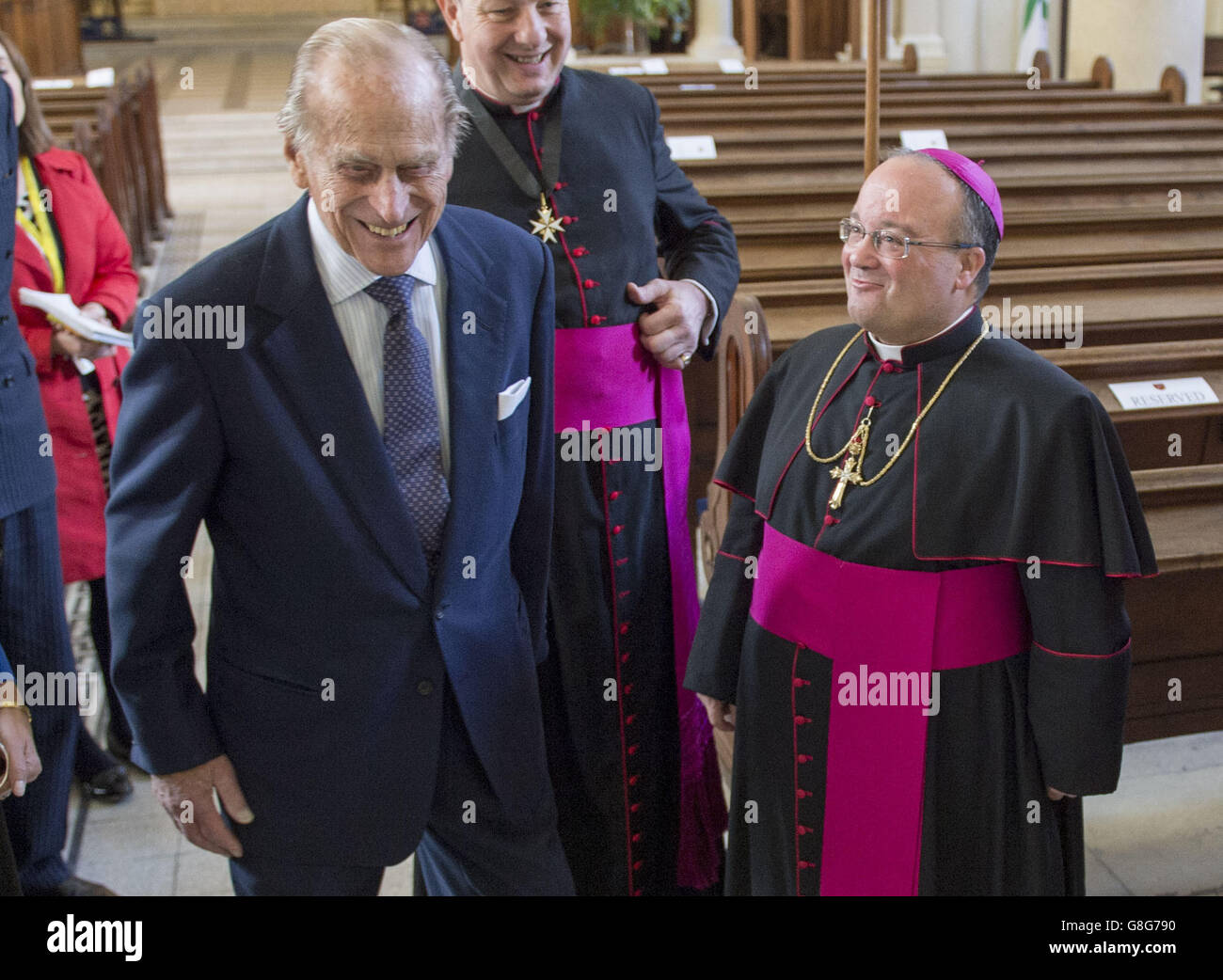 The Duke of Edinburgh with Catholic Archbishop Charles Scicluna of ...