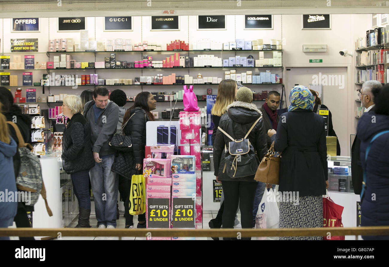 Shoppers hunt for deals at Centrale Shopping Centre, Croydon, as shops ...