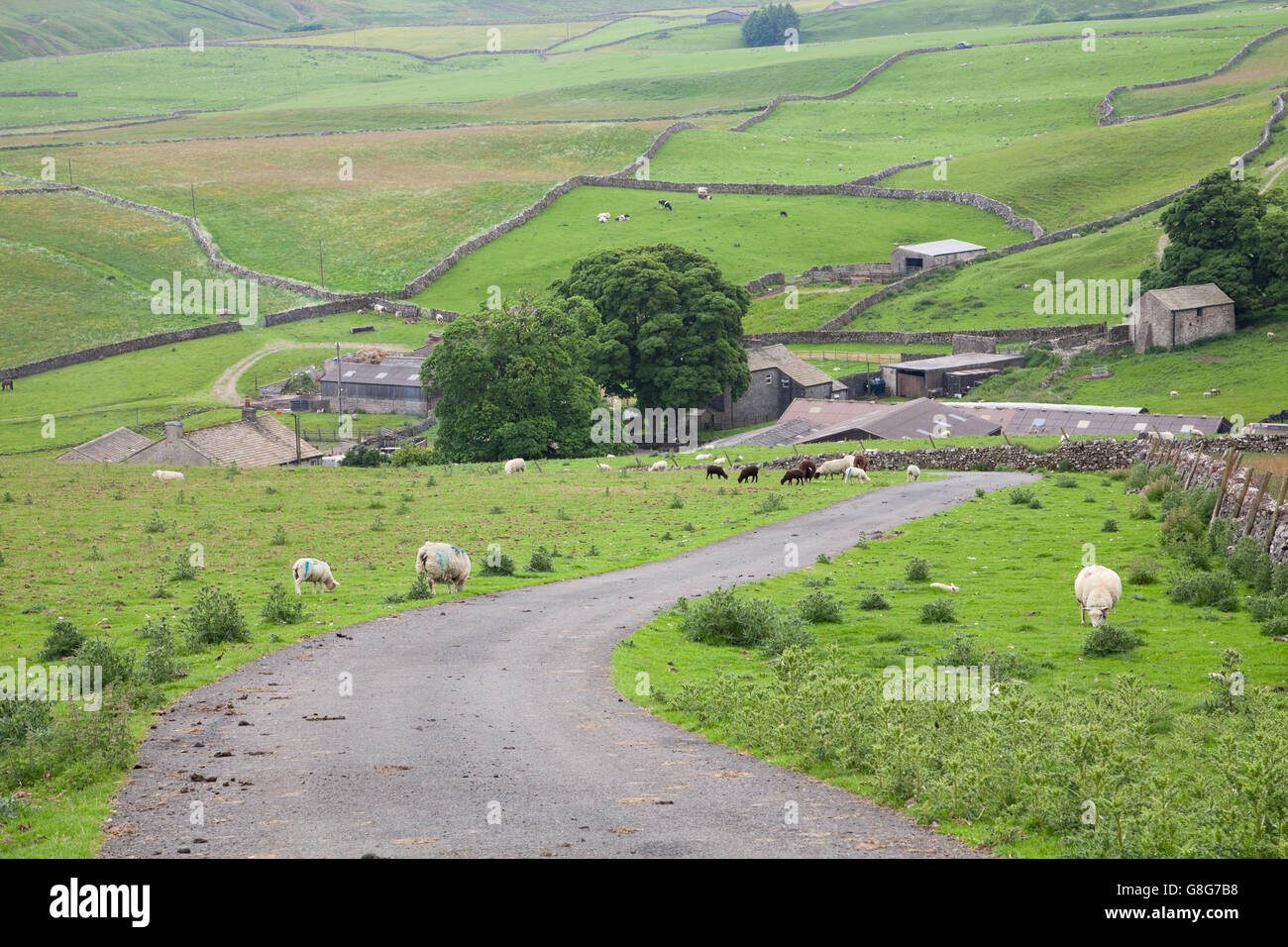 The small hidden hamlet of Bordley in the Malham area of the Yorkshire ...