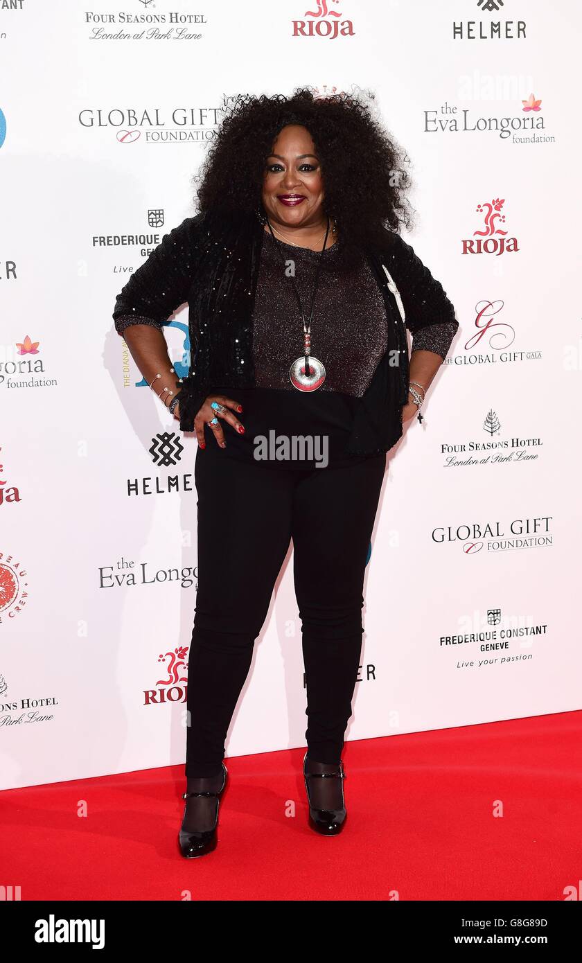 Kim Mazelle attending the Global Gift Gala London charity fundraiser at ...
