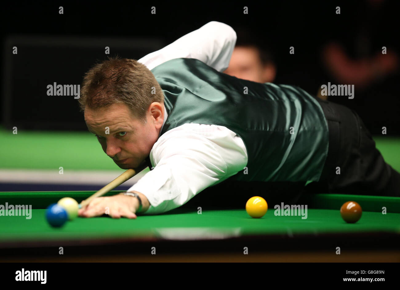Joe Swail during his match with Michael Holt during day six of the 2015 ...