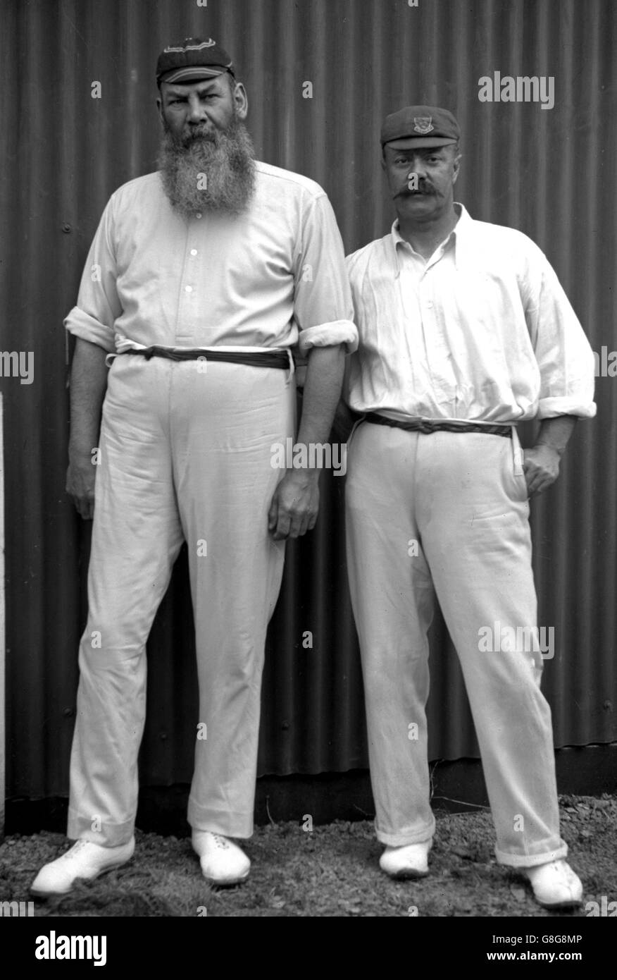 Cricket - W.G. Grace. W.G. Grace (left) and Billy Murdoch Stock Photo ...