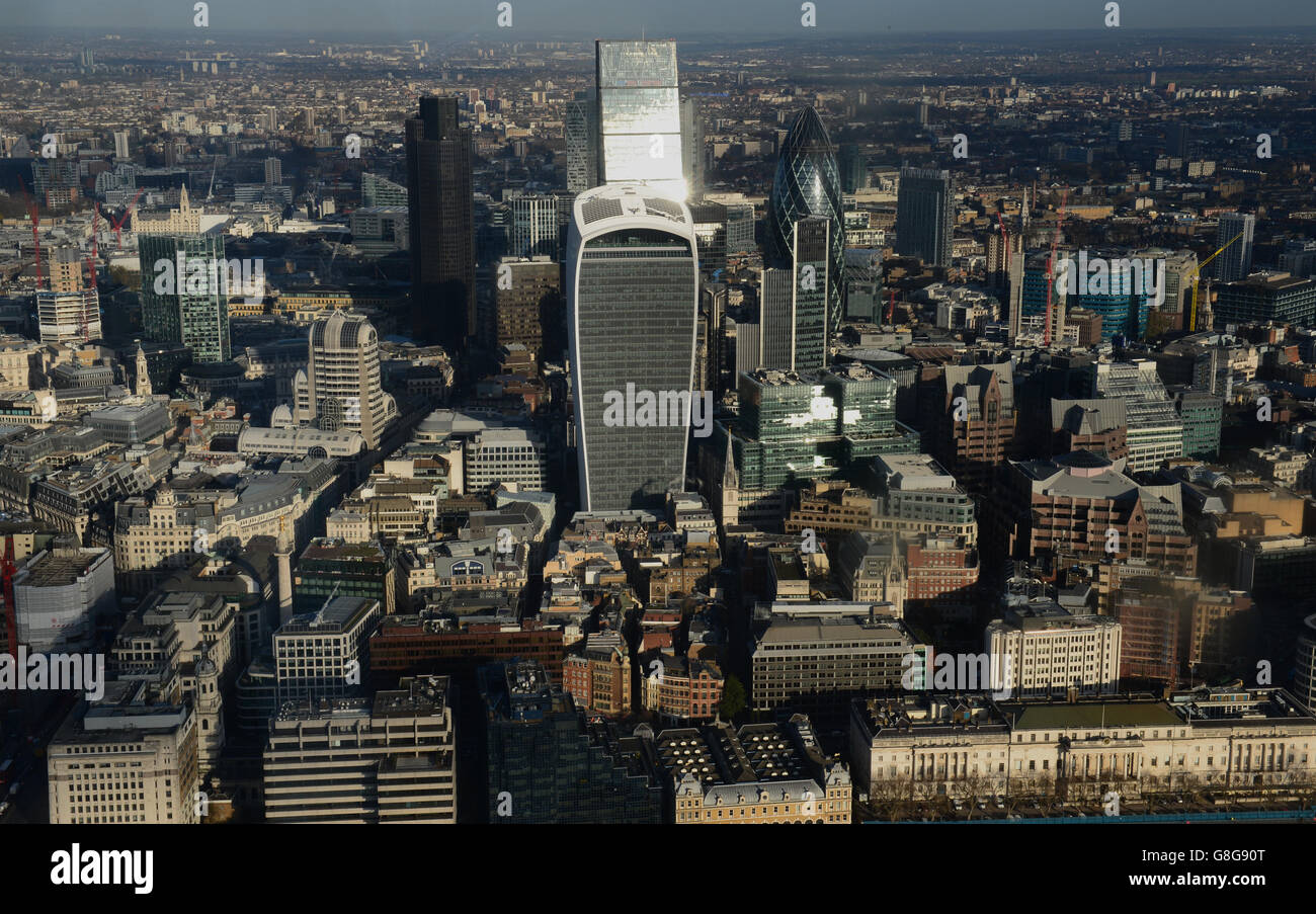 City Views from The Shard - London Stock Photo - Alamy