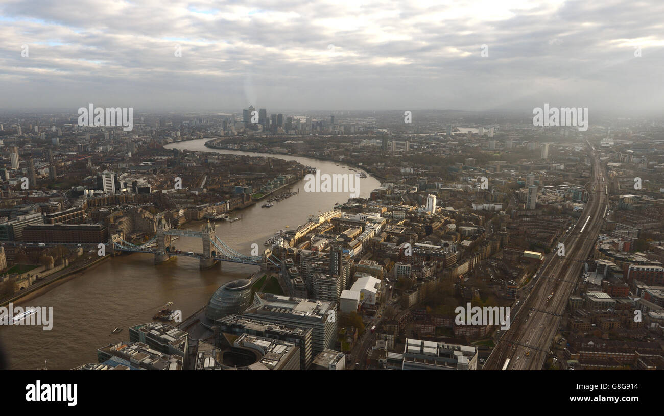 City Views from The Shard - London Stock Photo - Alamy
